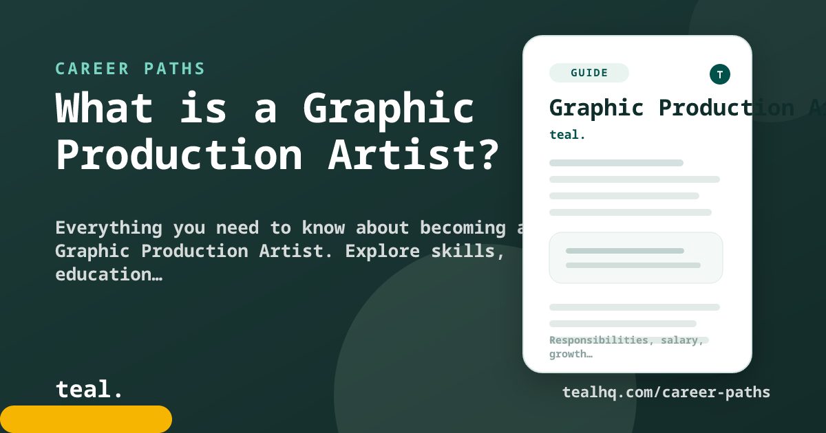 What is a Graphic Production Artist? - Career Insights | Teal
