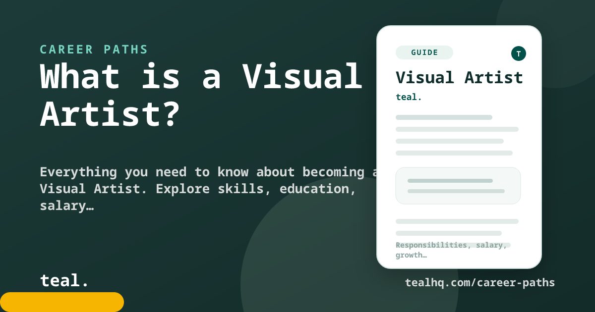 What is a Visual Artist? - Career Insights | Teal
